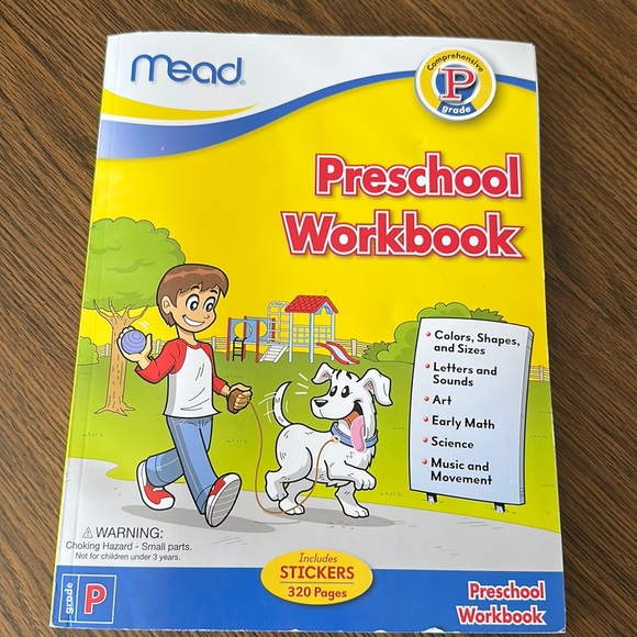 Mead | Toys | Rare Htf Mead Preschool Workbook New Condition | Poshmark